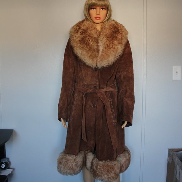 Lantry Leathers | Jackets & Coats | 43 Vintage Suede Leatherlamb Fur ...